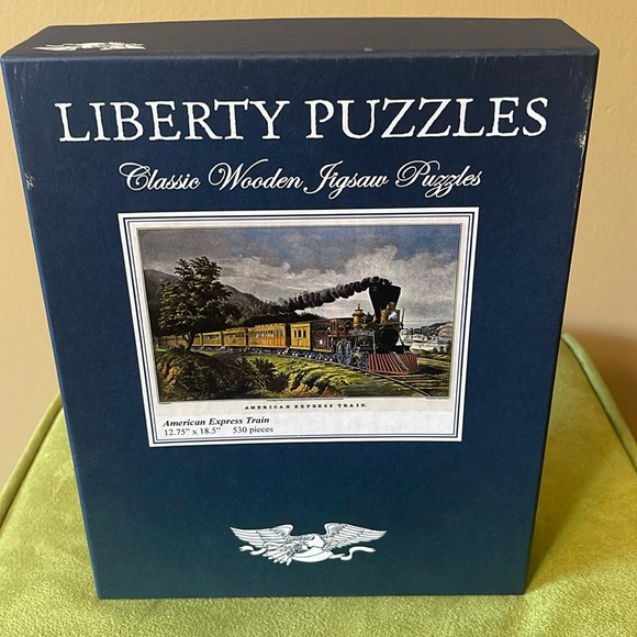 Liberty Puzzles | Toys | American Express Train Wooden Puzzle | Poshmark